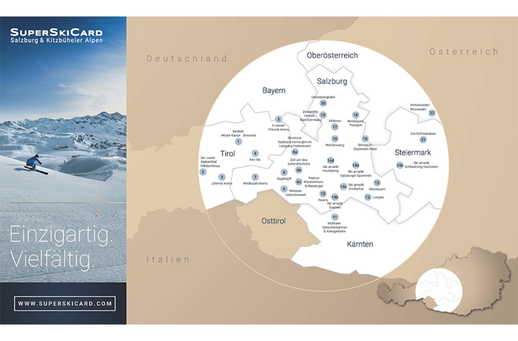 SuperSkiCard 10-Day Flex Pass » Ski 22 Regions with One